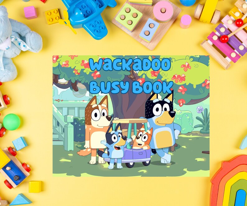 Digital Bluey Themed Busy Book Abc's, Numbers, Colors, Weather ...