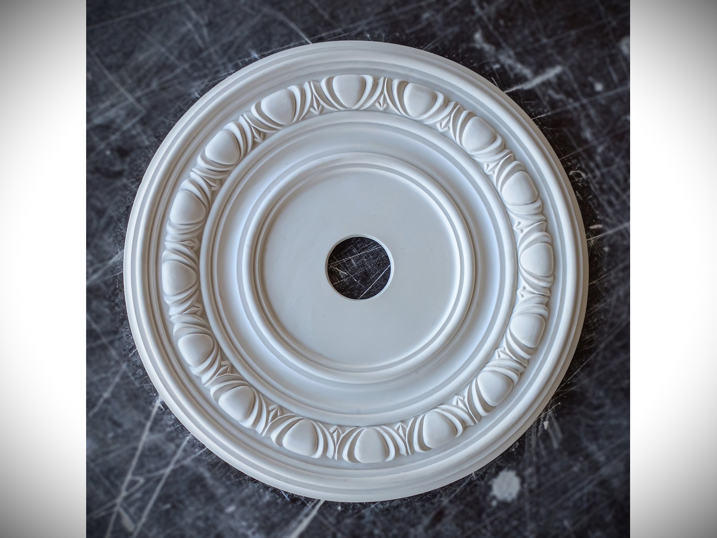 16" Diameter Vintage Plaster Ceiling Medallion | Light Fixtures ...