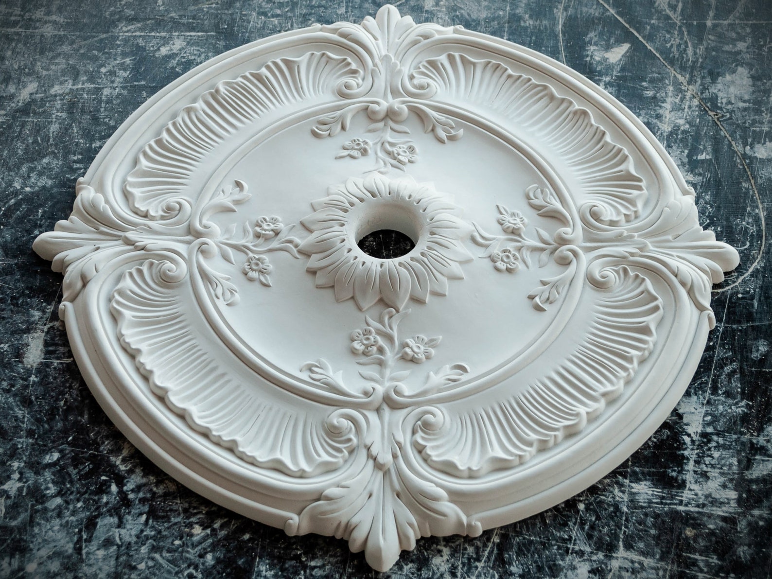 14",22",30" Vintage Plaster Ceiling Medallion-rosette: Ideal for Light ...