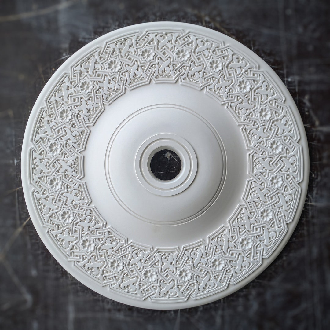 23" Marocan Ceiling Medallion in Oriental Moroccan Style for Light ...