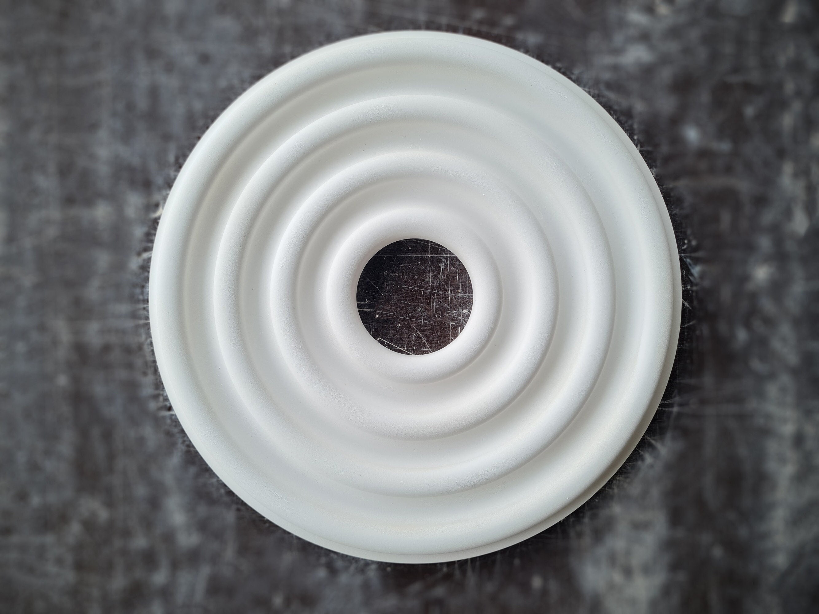 Modern Plaster Ceiling Medallion With Wave Patterns - Etsy