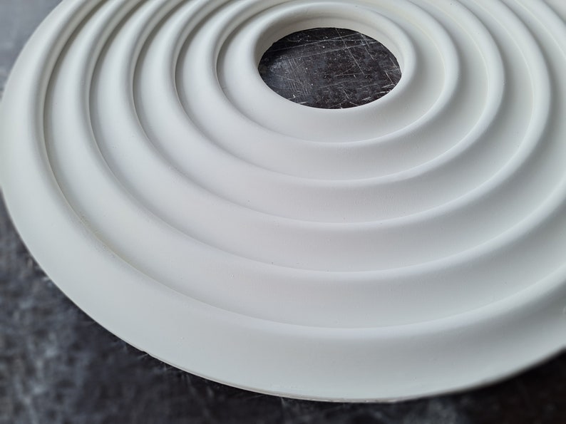 Modern Plaster Ceiling Medallion With Wave Patterns - Etsy