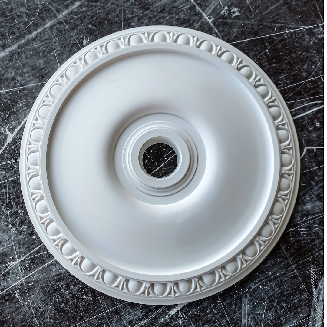 10in Vintage Ceiling Medallion, for Light Fixtures, Chandeliers, Fans ...