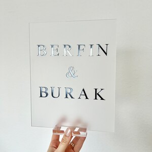 Personalized 3D Name Stand Nameplate Engagement Nisan Söz - Etsy UK