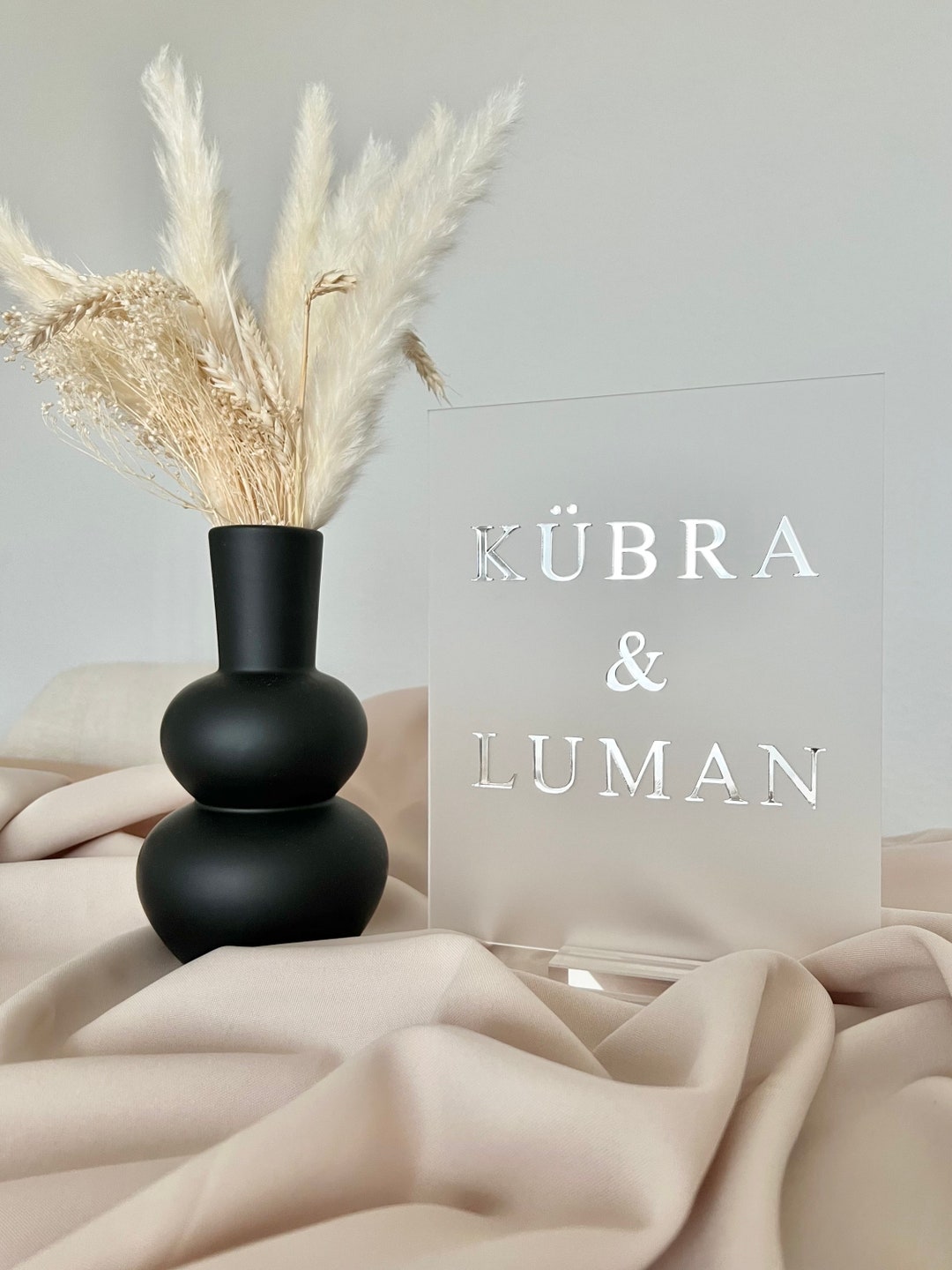 Personalized 3D Name Stand Nameplate Engagement Nisan Söz - Etsy UK