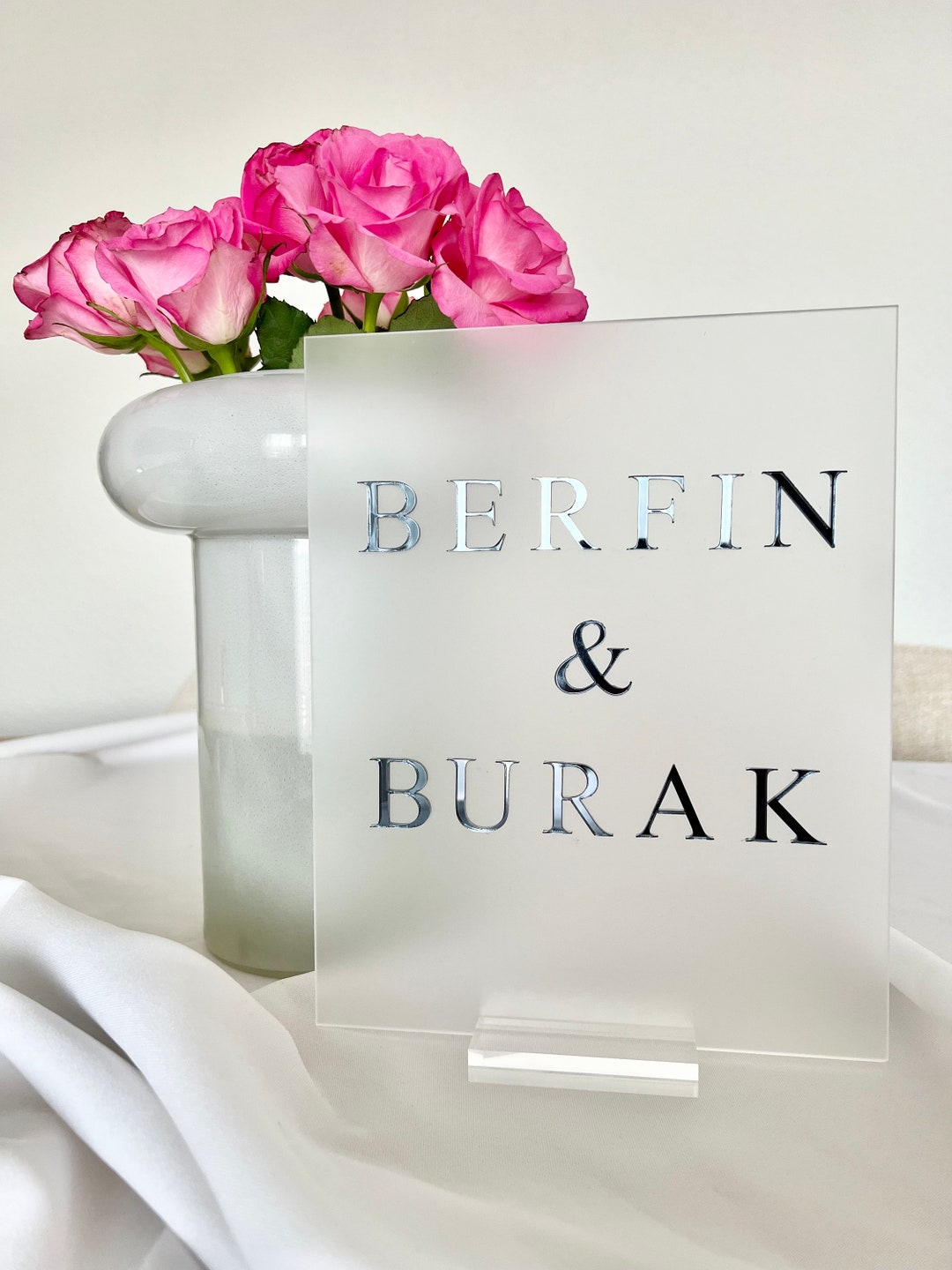 Personalized 3D Name Display Name Plate Engagement Nisan Söz - Etsy