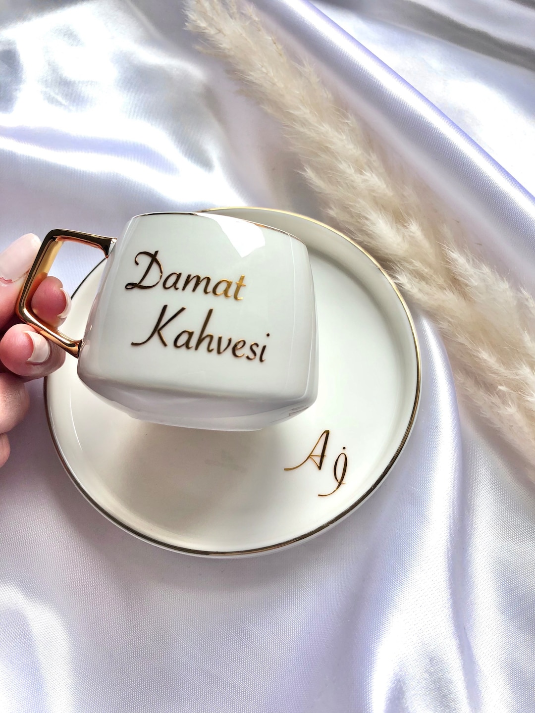 Personalized Mocha Mug With Coaster | Coffee Mug Wedding & Engagement ...