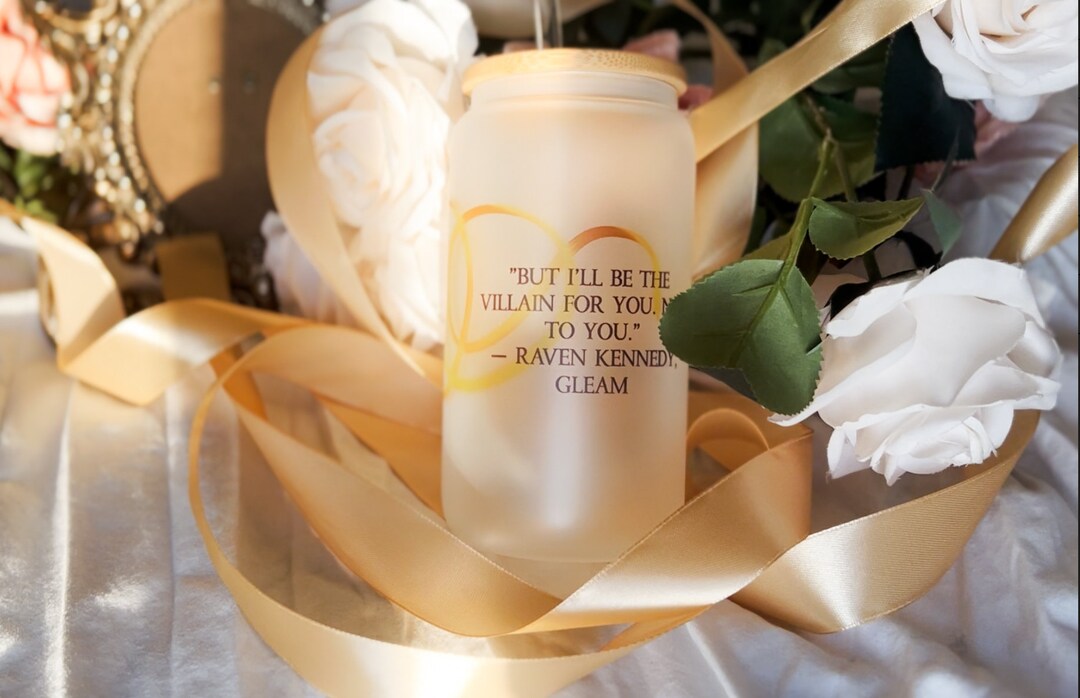Gild the Plated Prisoner Series Raven Kennedy Quote Frosted 16oz Glass ...