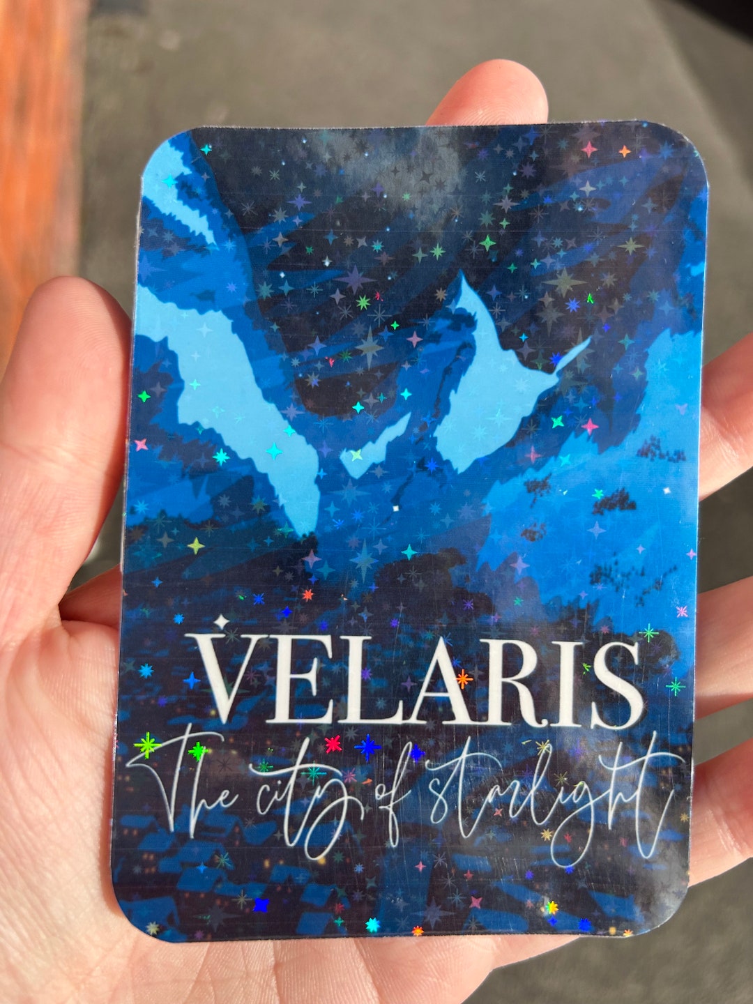 Velaris City of Starlight Holographic Stars Sticker, Bookish Sticker ...