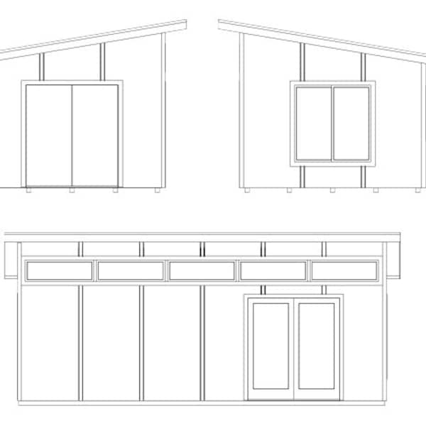 Modern Shed Plans - Etsy