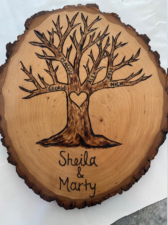 Wood Burning Tree Patterns