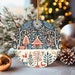 Winter Folk Art Christmas Tree Decor Hygge Christmas Scandinavian Folk ...