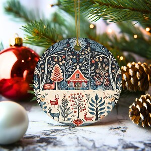 Hygge Christmas Scandinavian Christmas Ornaments Swedish Folk Art Gift ...