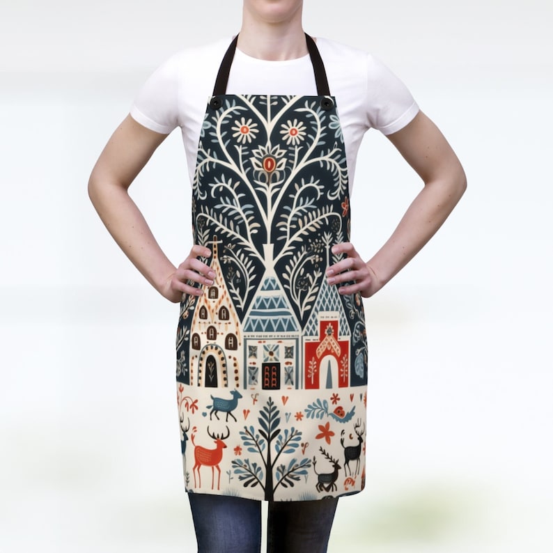 Scandinavian Christmas Gift Apron - Etsy