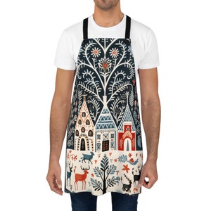 Scandinavian Christmas Gift Apron - Etsy