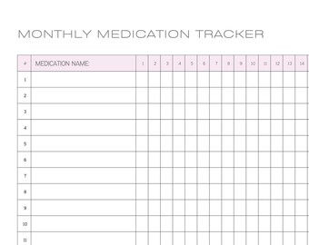 Medication Tracker Template - Etsy UK