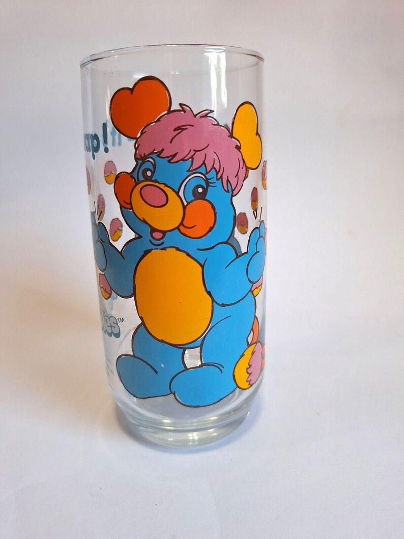 Vintage Popples Drinking Glass 1986 Collectible smile-it's a Snap P.C ...