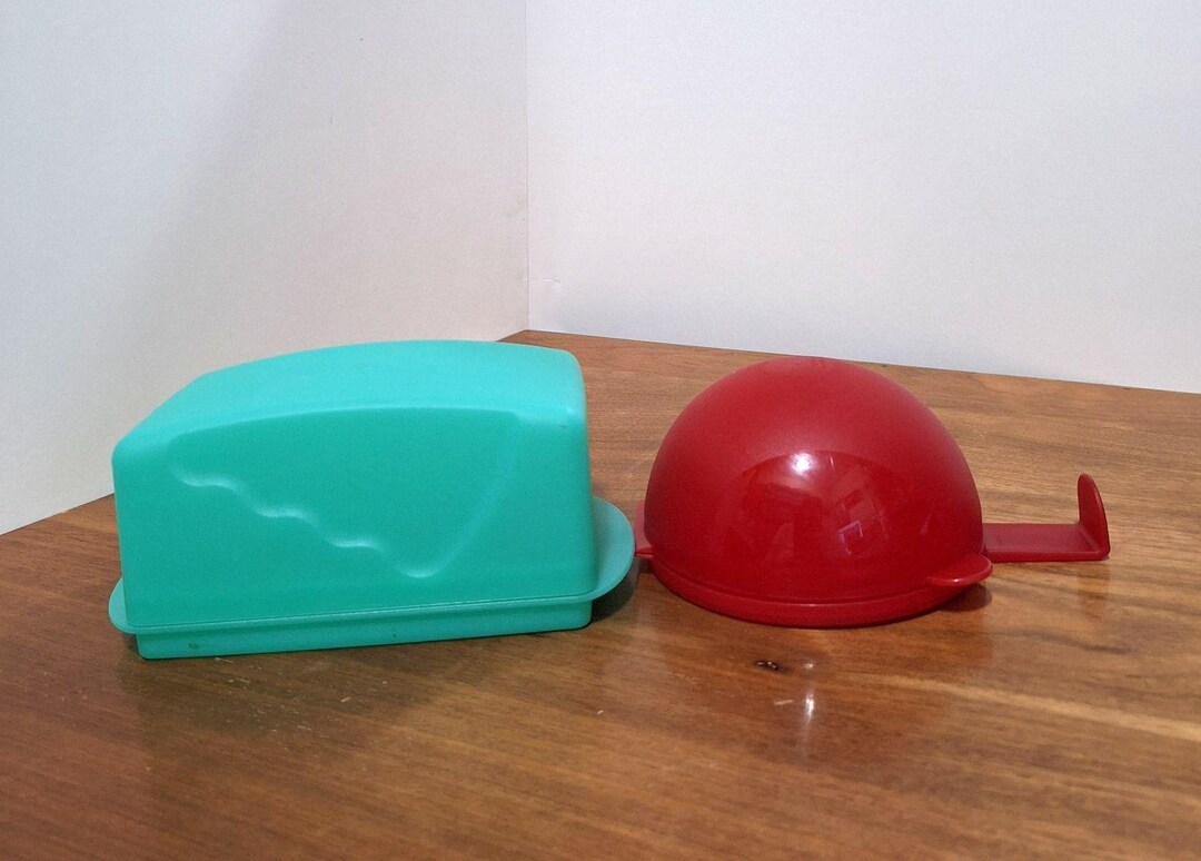 Tupperware Butter Keeper 3391A & Forget Me Not Hanging Half Round ...