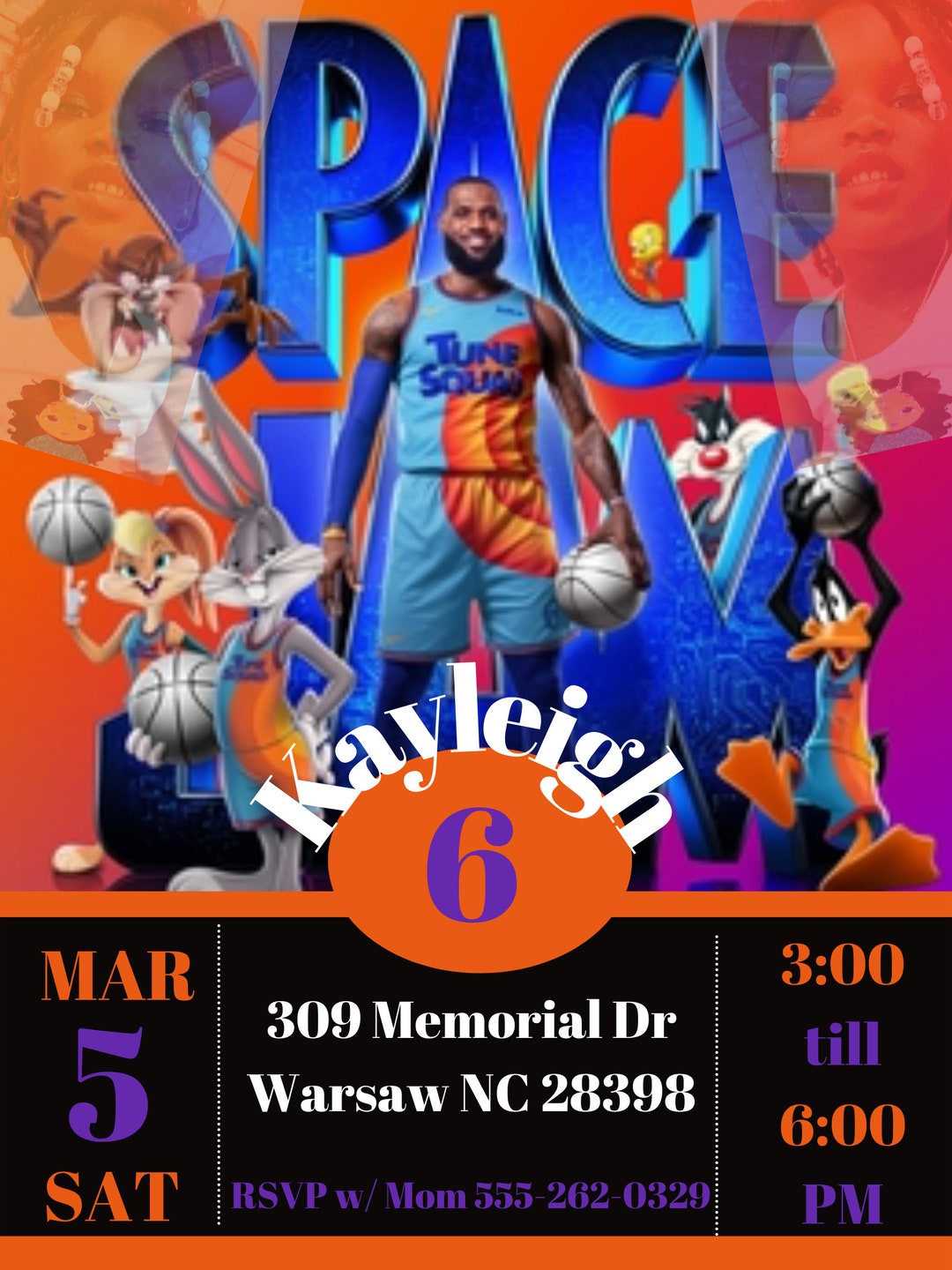 Space Jam Theme - Etsy