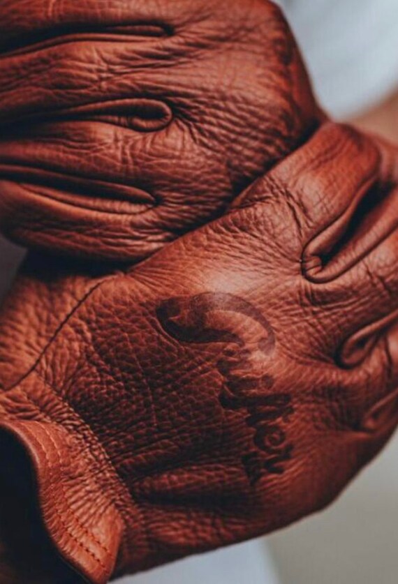 Bison Leather Scoundrel Gloves - Etsy