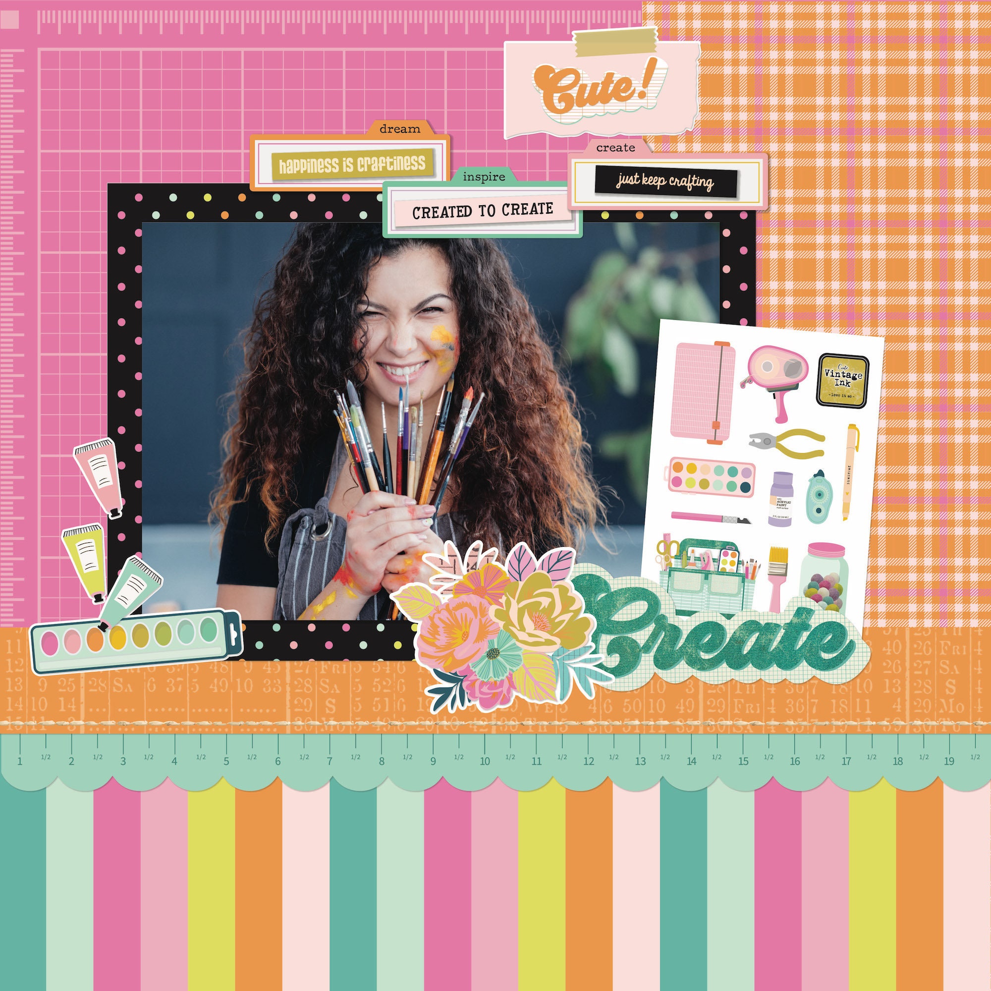 Let's Get Crafty Paper Collection – Scrapbooking Kit, 201 Pieces - Etsy