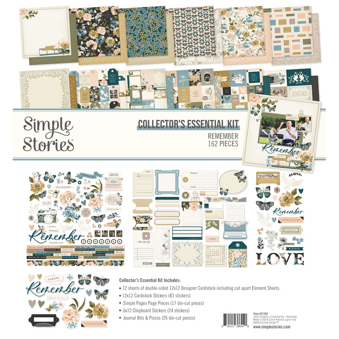 NEW!!! Remember Paper Collection Simple Stories Scrapbook Memory ...