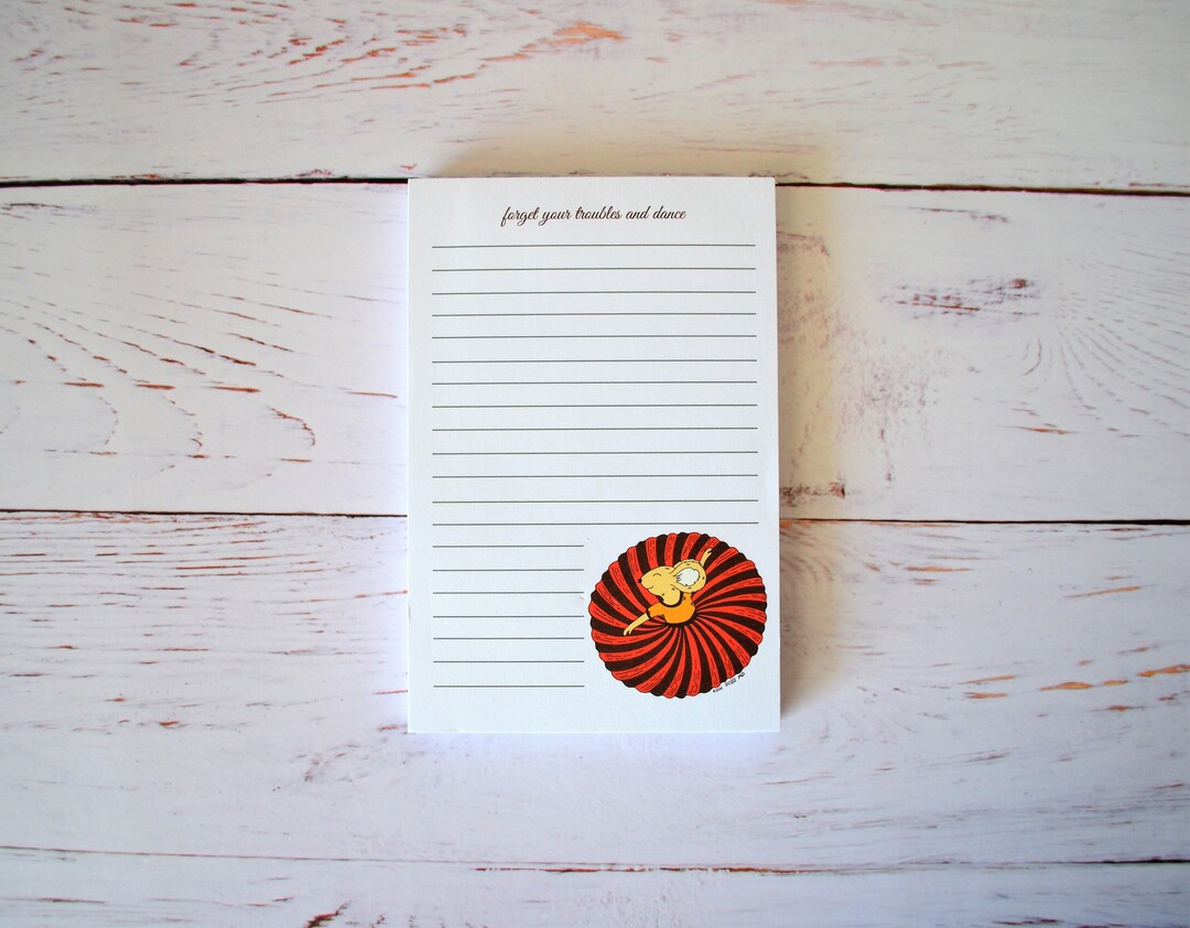 Mouse Notepad, Mouse Dancing, Stationery, Gift - Etsy