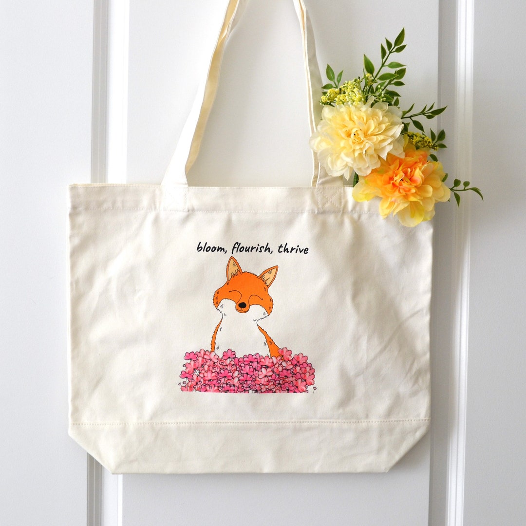 Fox Tote Bag, Large - Etsy