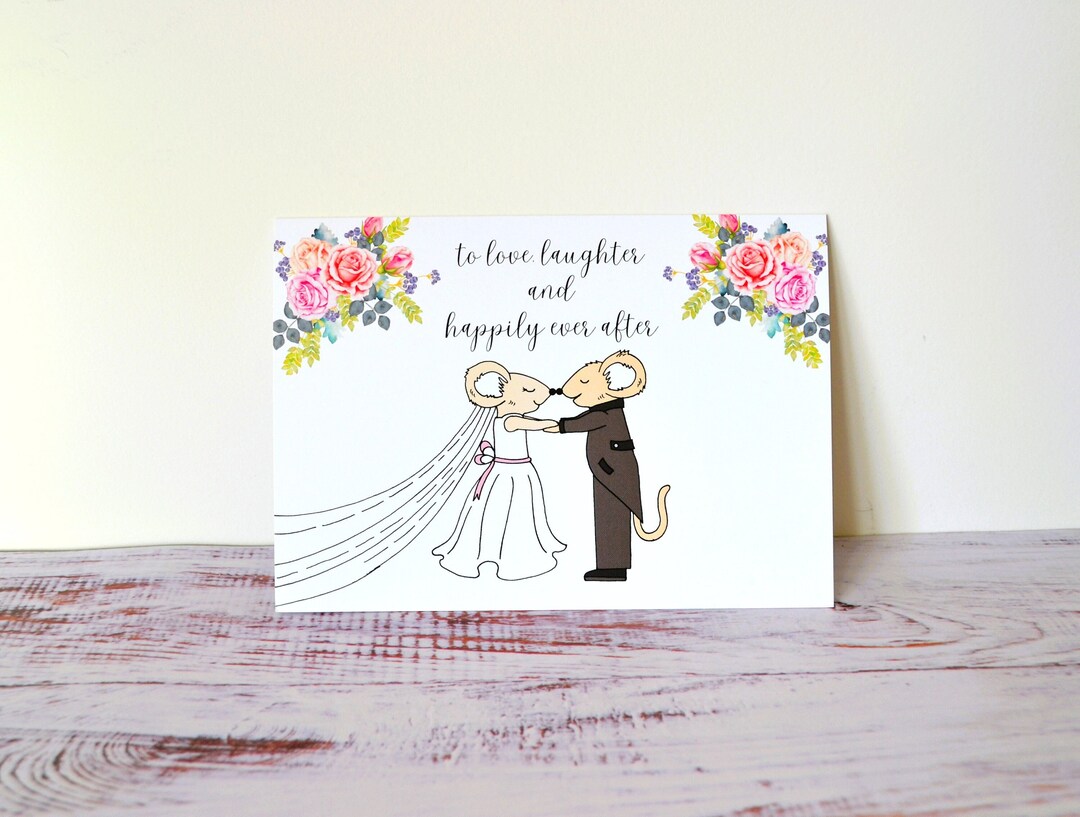 Mice Wedding Greeting Card - Etsy