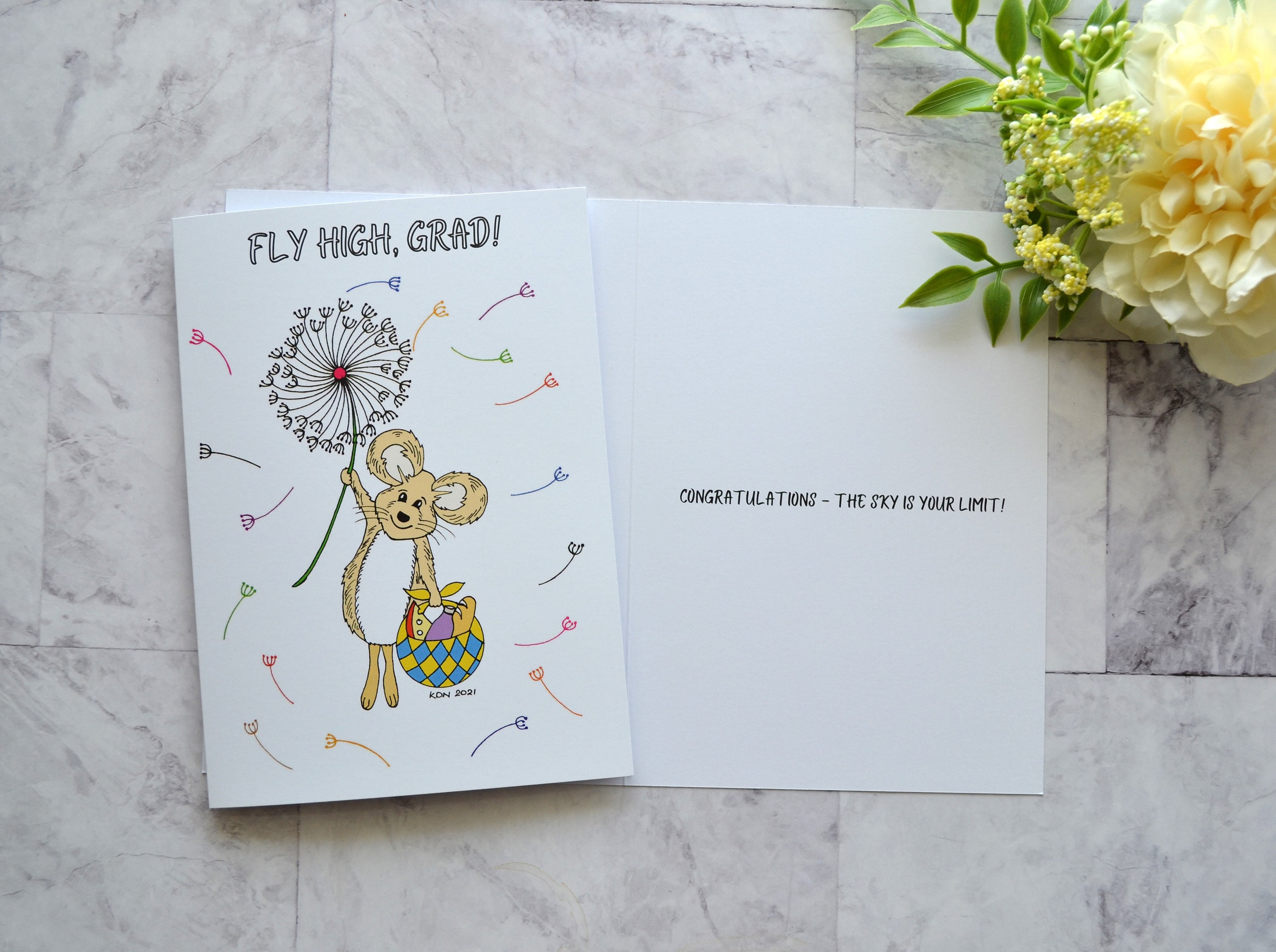 Graduation Card, Fly High Grad - Etsy