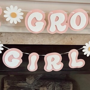 Groovy Birthday Party Banner, First Birthday, Daisy Birthday Banner ...