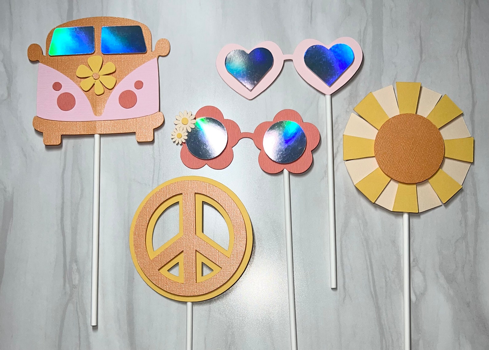 Groovy Cake Toppers Groovy Birthday Cake Topper Two Cake | Etsy