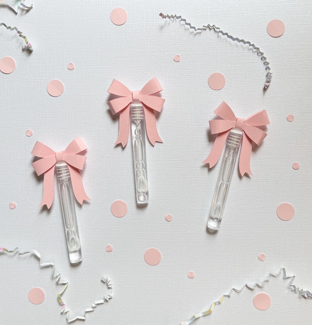 Bow Bubbles,pink Bow Bubble,bow Party Supply,bow First Birthday,first ...