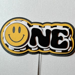 One Happy Dude Cake Topper, First Birthday, One Happy Guy Birthday ...