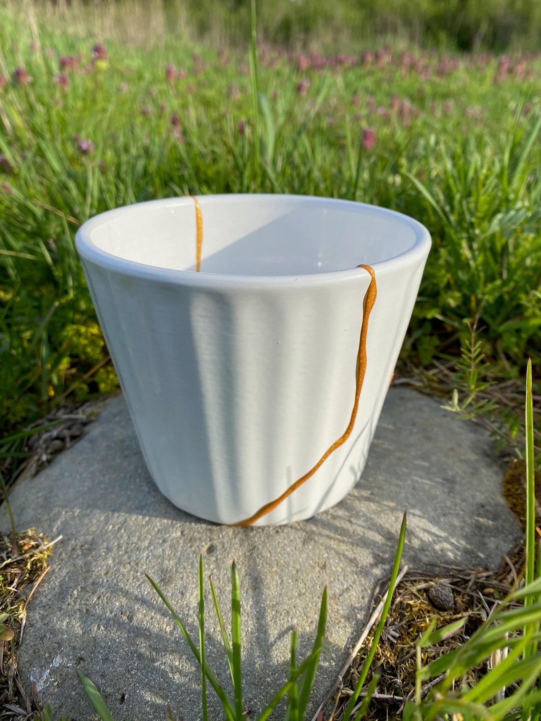 Kintsugi Planter Pot - Etsy