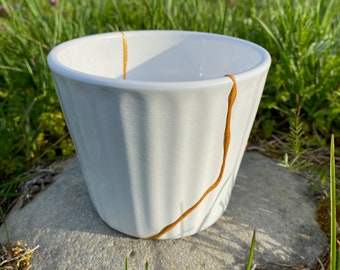 Kintsugi Planter Pot - Etsy