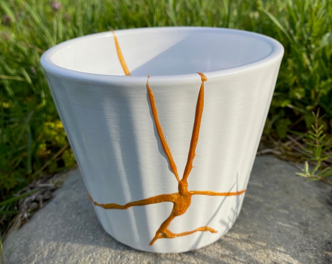 Kintsugi Planter Pot - Etsy
