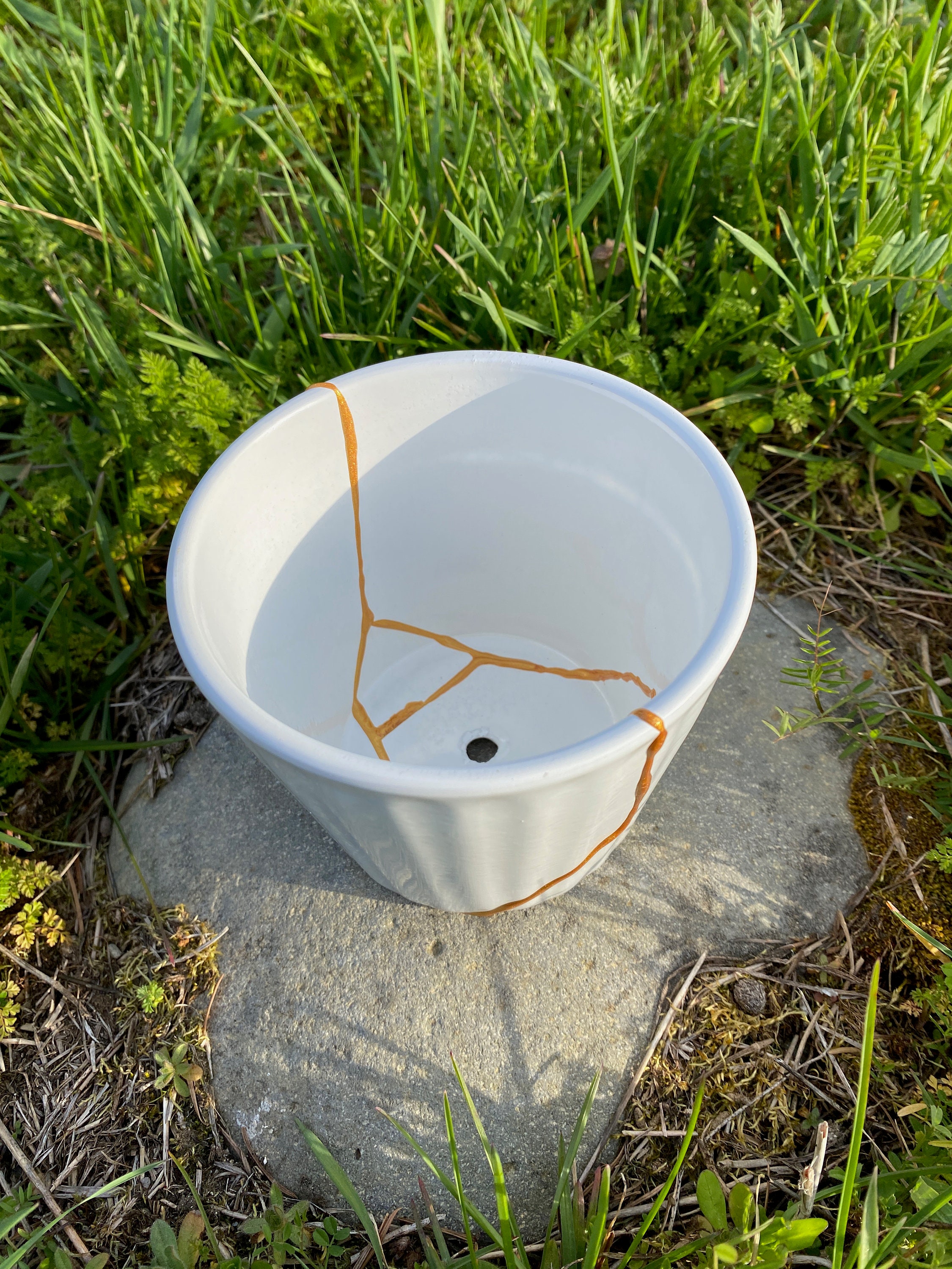 Kintsugi Planter Pot - Etsy