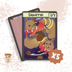 Five 5 Custom Space-themed Squirrel Tokens for Comet, Stellar Pup - Etsy