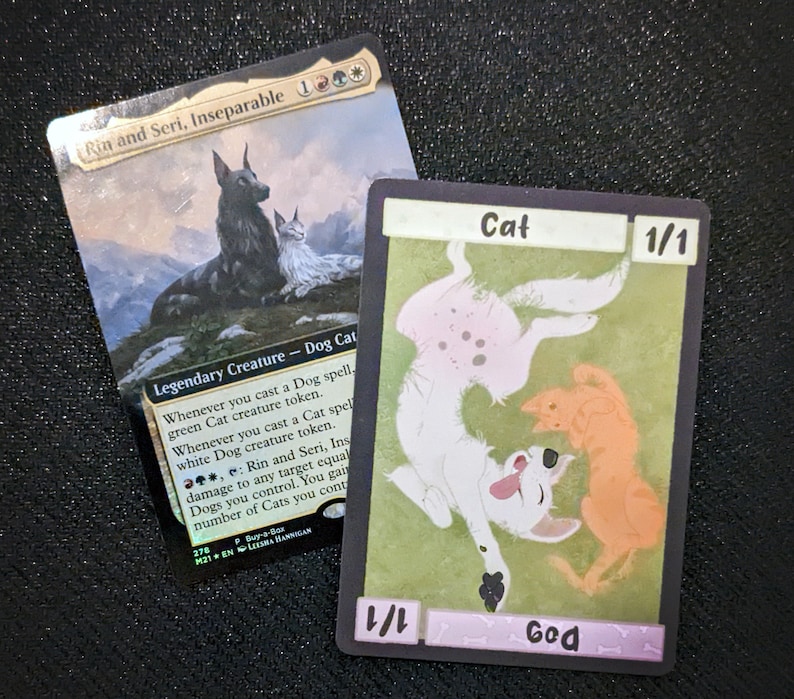 Five 5 Reversible Dog/cat Tokens for Rin & Seri Inseperable - Etsy