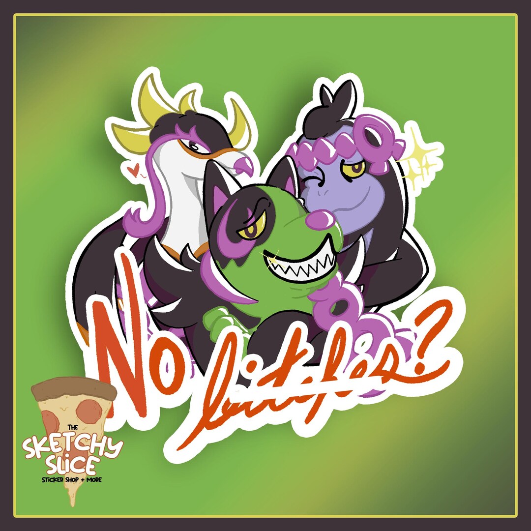 No B***hes? || Loyal Three Pokemon Vinyl Sticker - Etsy