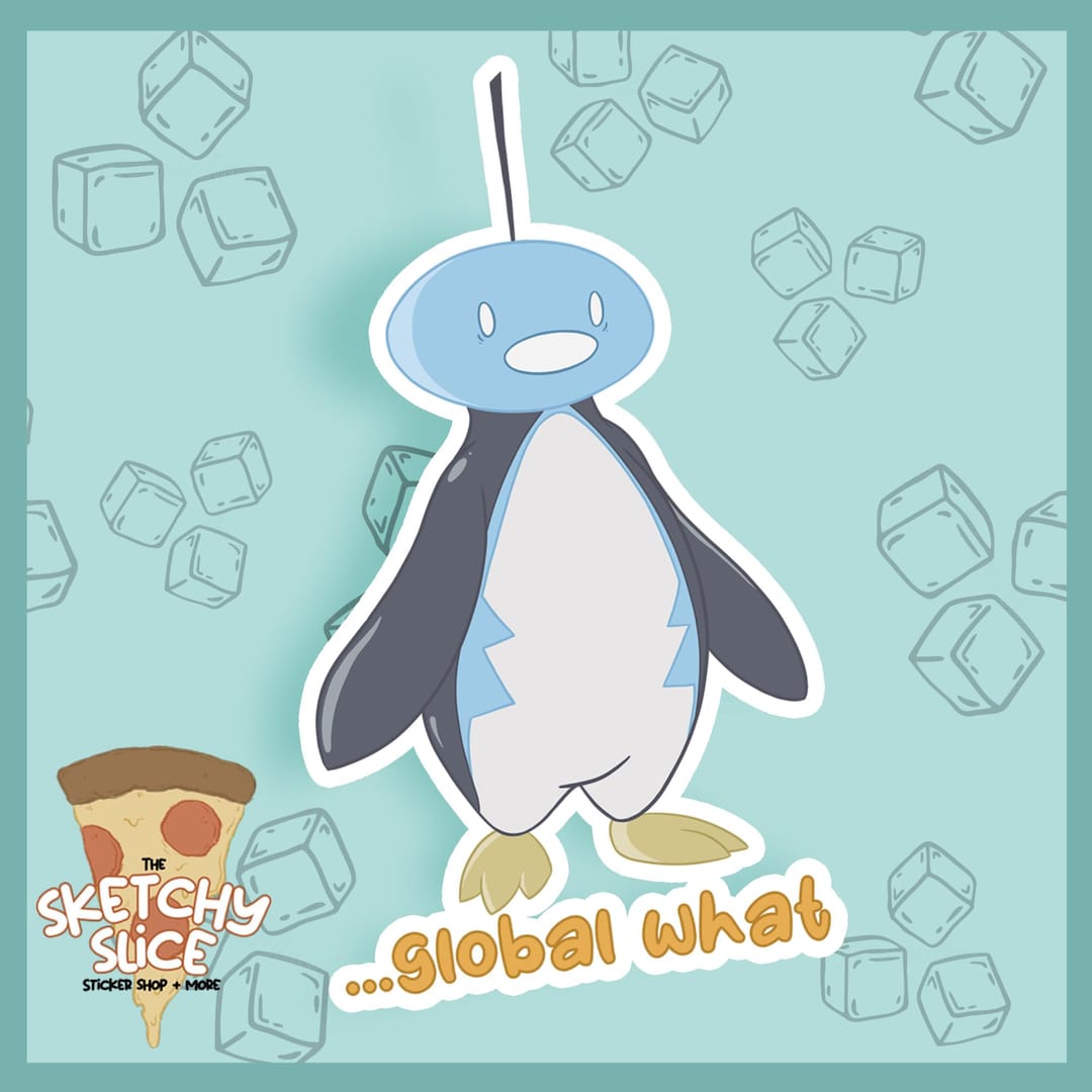 Global...what Eiscue Pokemon Vinyl Sticker - Etsy