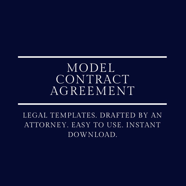 Model Agreement Template - Etsy