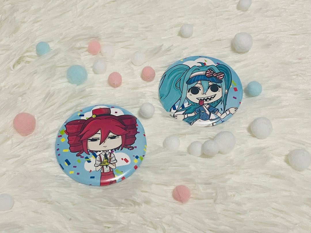 Mesmerizer Hatsune Miku and Kasane Teto Pin 58mm 2.25 Inch - Etsy
