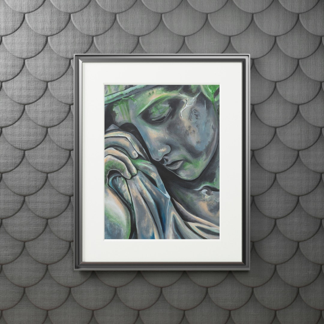 Fine Art Prints passepartout Paper Frame Statue - Etsy