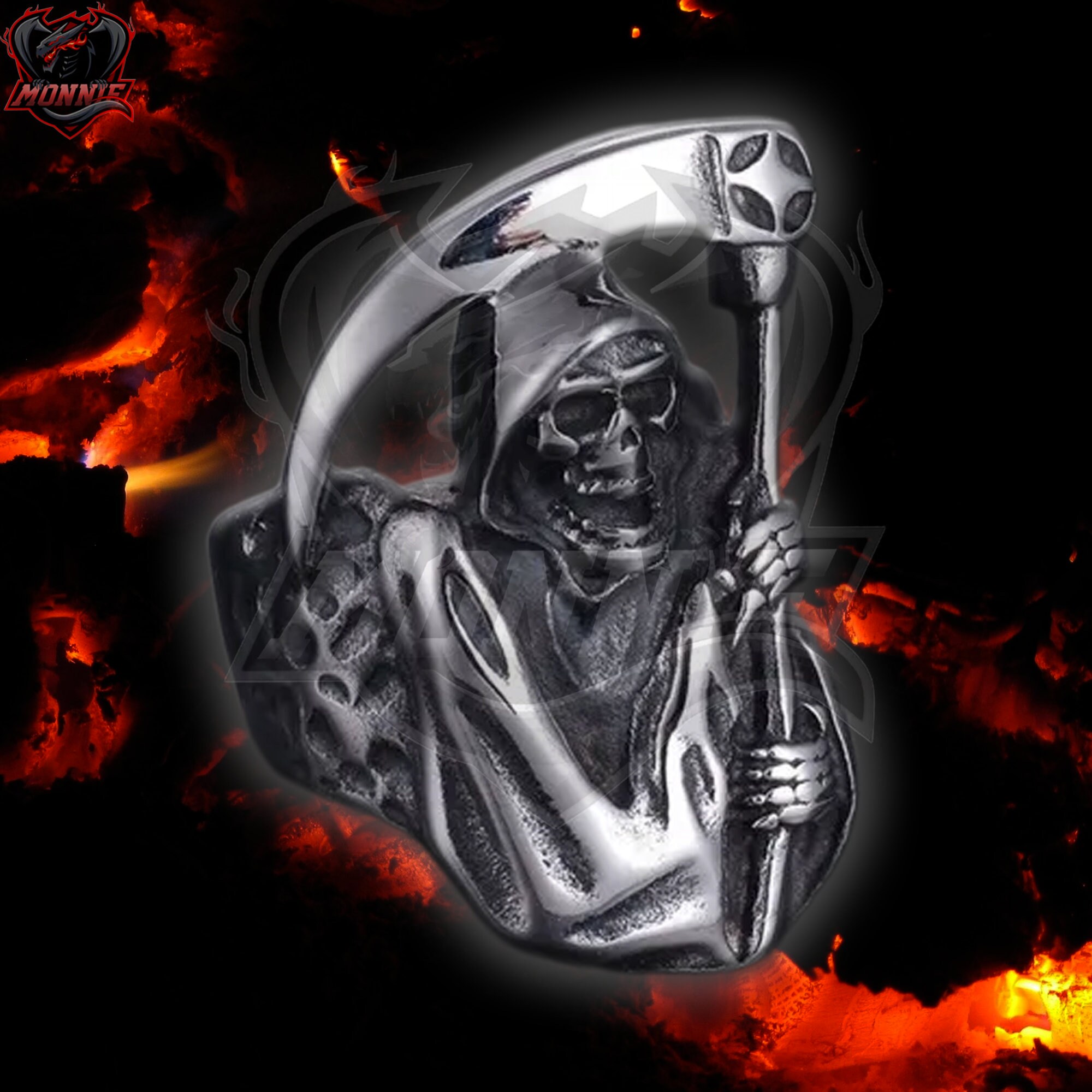 Death Grim Reaper Ring Best Ring Birthday Gift for Father - Etsy