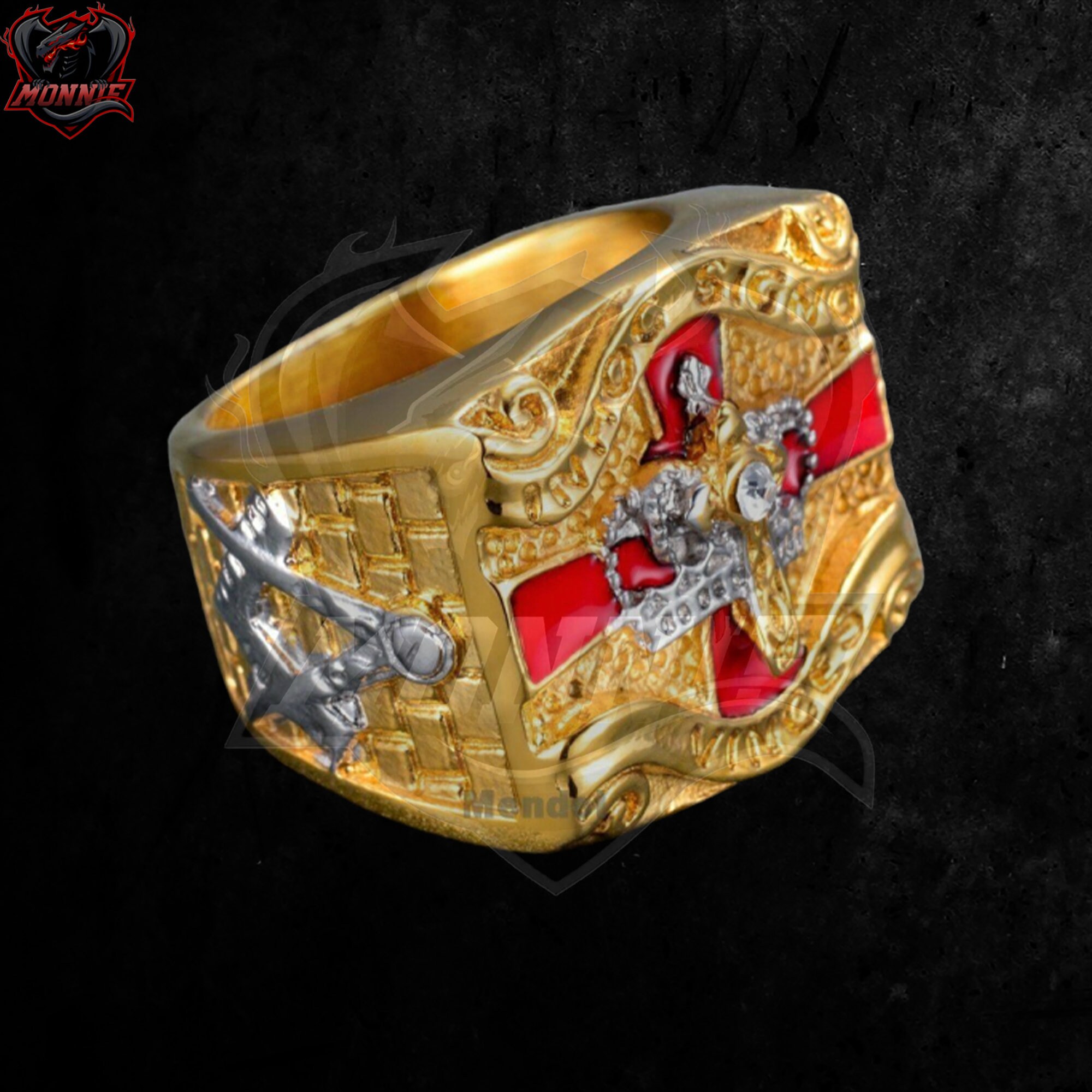 Gold Knight Ring Best Ring Birthday Gift for Father - Etsy