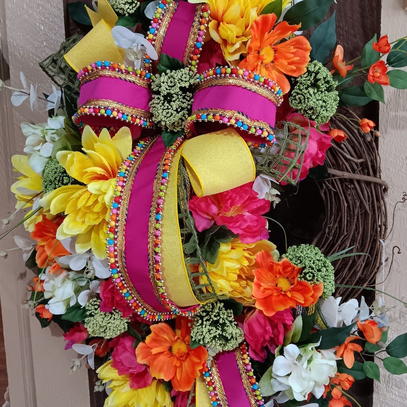 Summer Door Wreath - Etsy