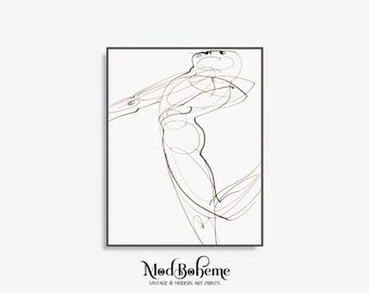 Black and White Figure Drawing - Etsy