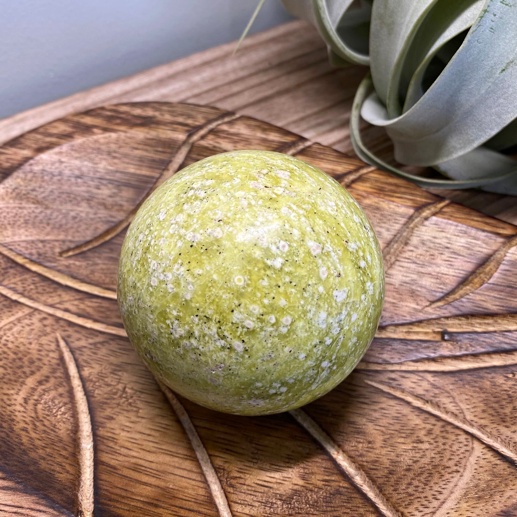 Serpentine Jade Sphere 61mm New Jade Lime Green Jasper - Etsy